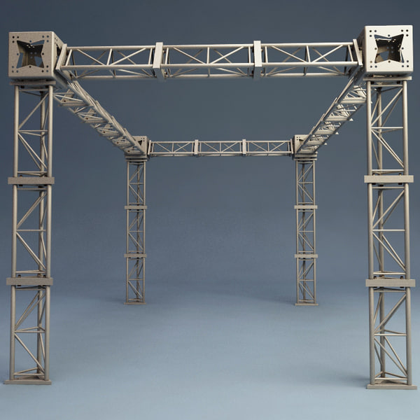 steel truss v3 collections 3d model