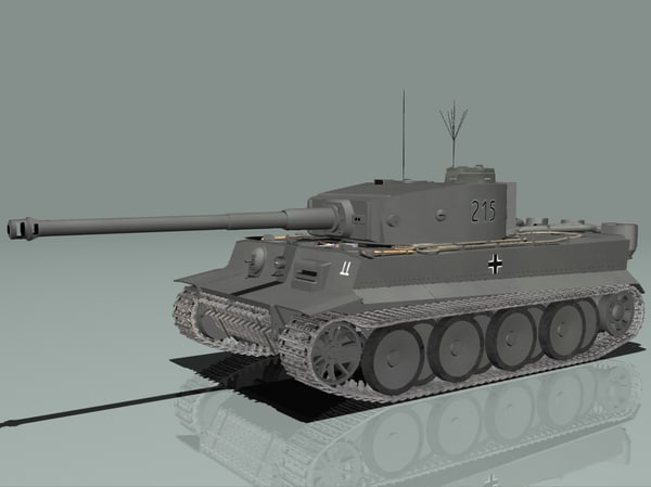 3d model pzkpfw tiger tank