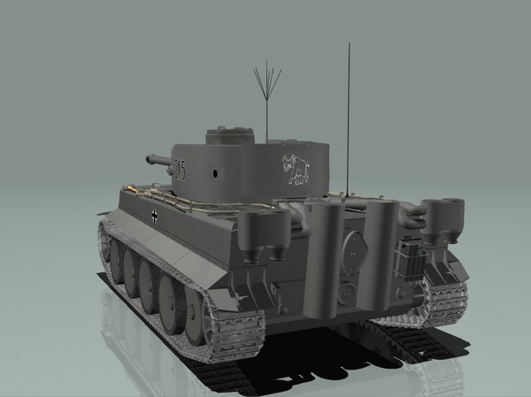 3d model pzkpfw tiger tank
