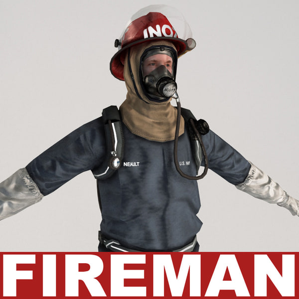 modèle 3D de Fireman V2 T-Pose - TurboSquid 519992