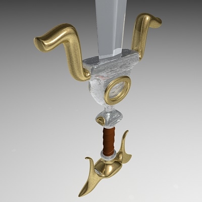3ds max beautiful sword
