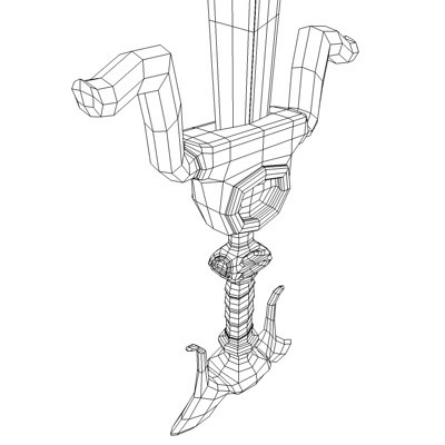 3ds max beautiful sword