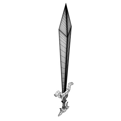 3ds max beautiful sword