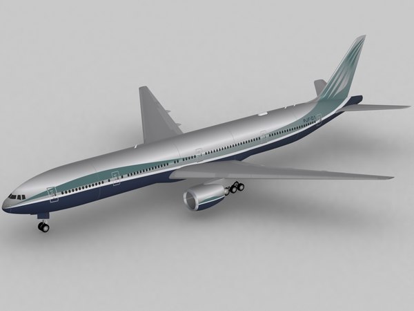 b 777-300 777 3d model