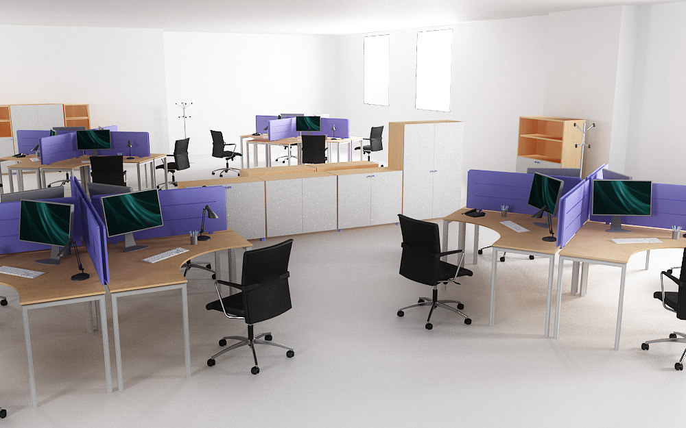 3d model office interior 05a