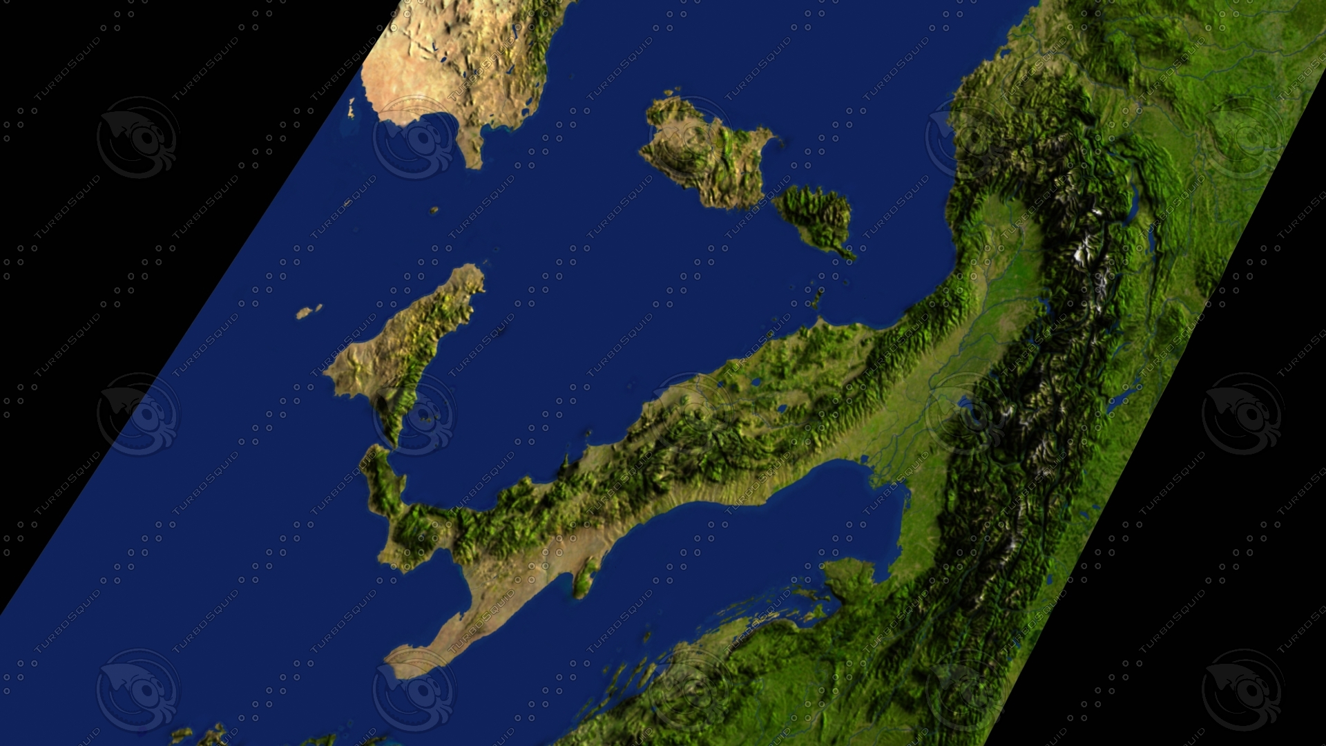 italy maps 3d model