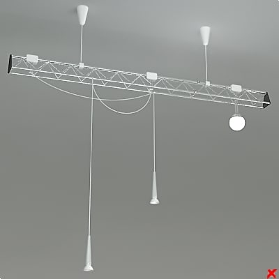 3d lamp structure model