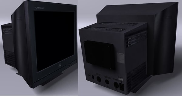 modelo 3d munitor tubo obj - TurboSquid 518395