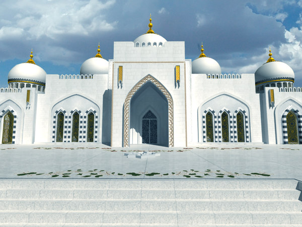 masjid exterior 3d model