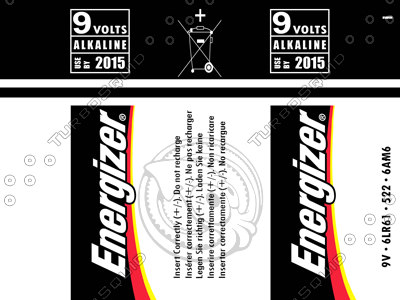 3d 3ds 9 volt energizer battery