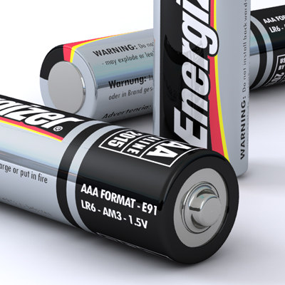 aaa energizer battery 3d model