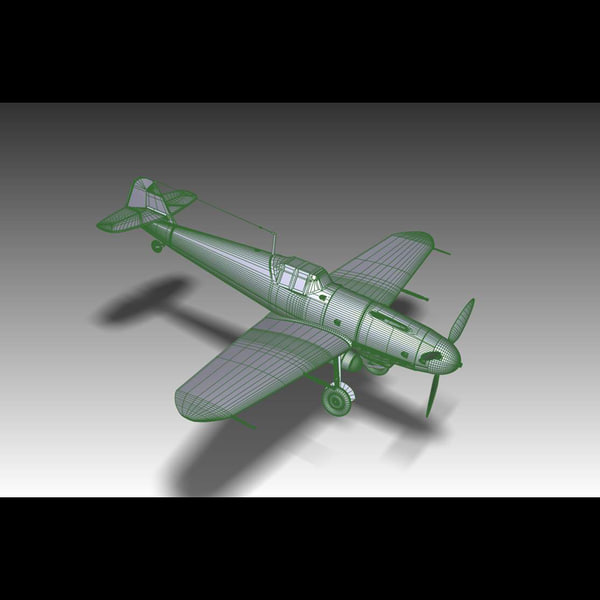 3ds max me-109 g6 messerschmitt bf 109