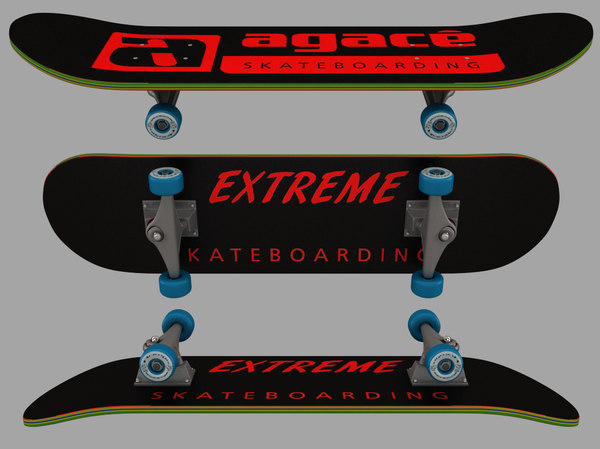 3d model skate skateboard board