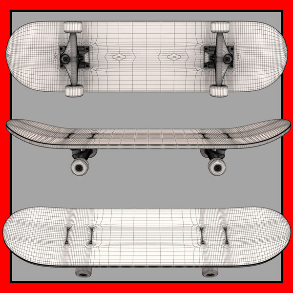 3d model skate skateboard board