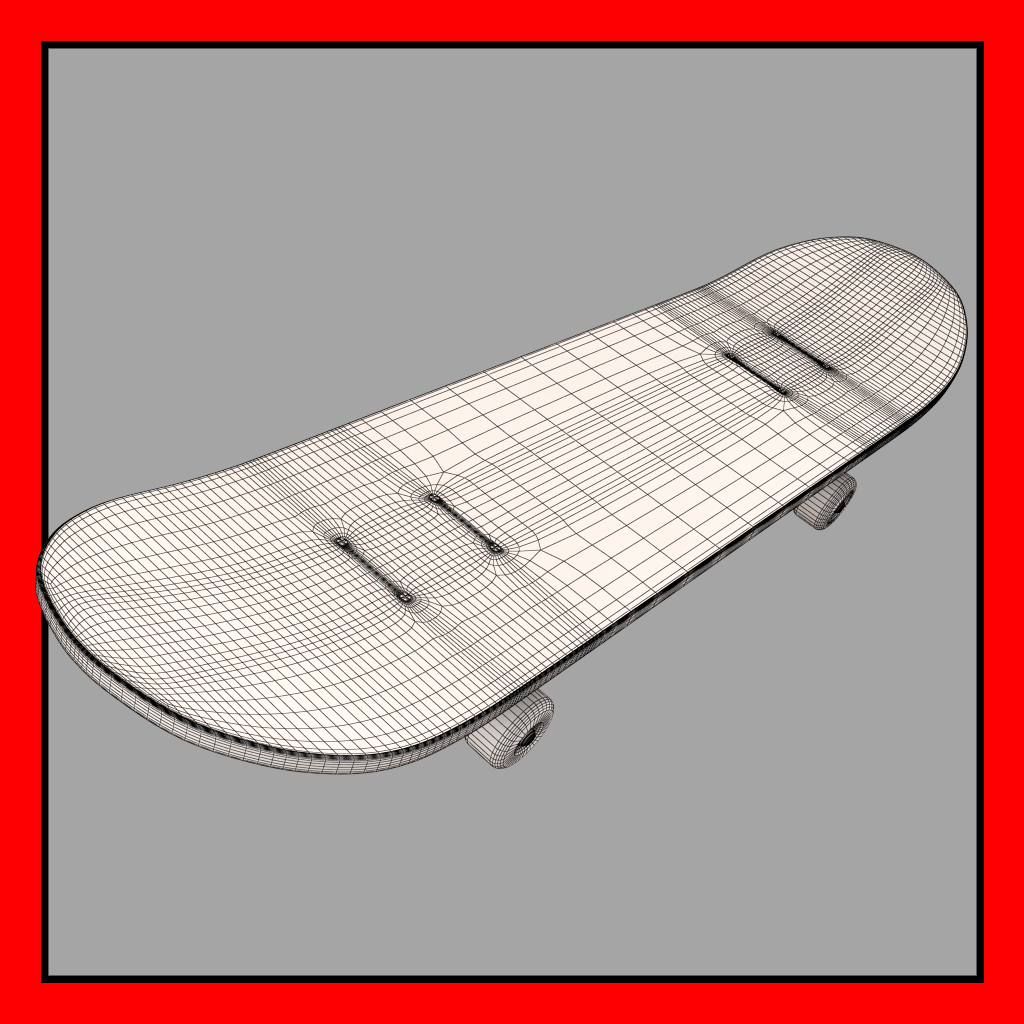 3d model skate skateboard board