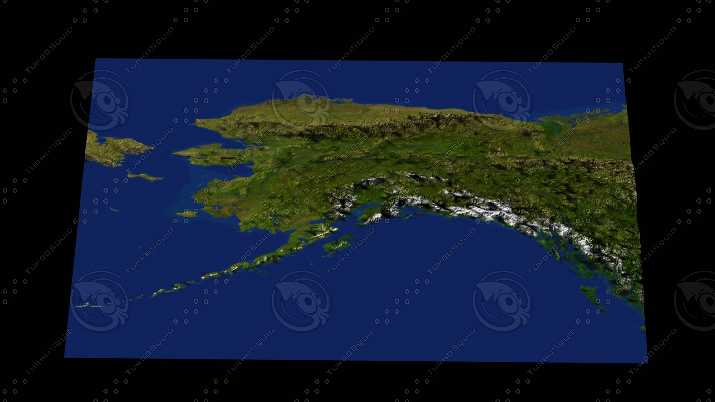3d model of alaska
