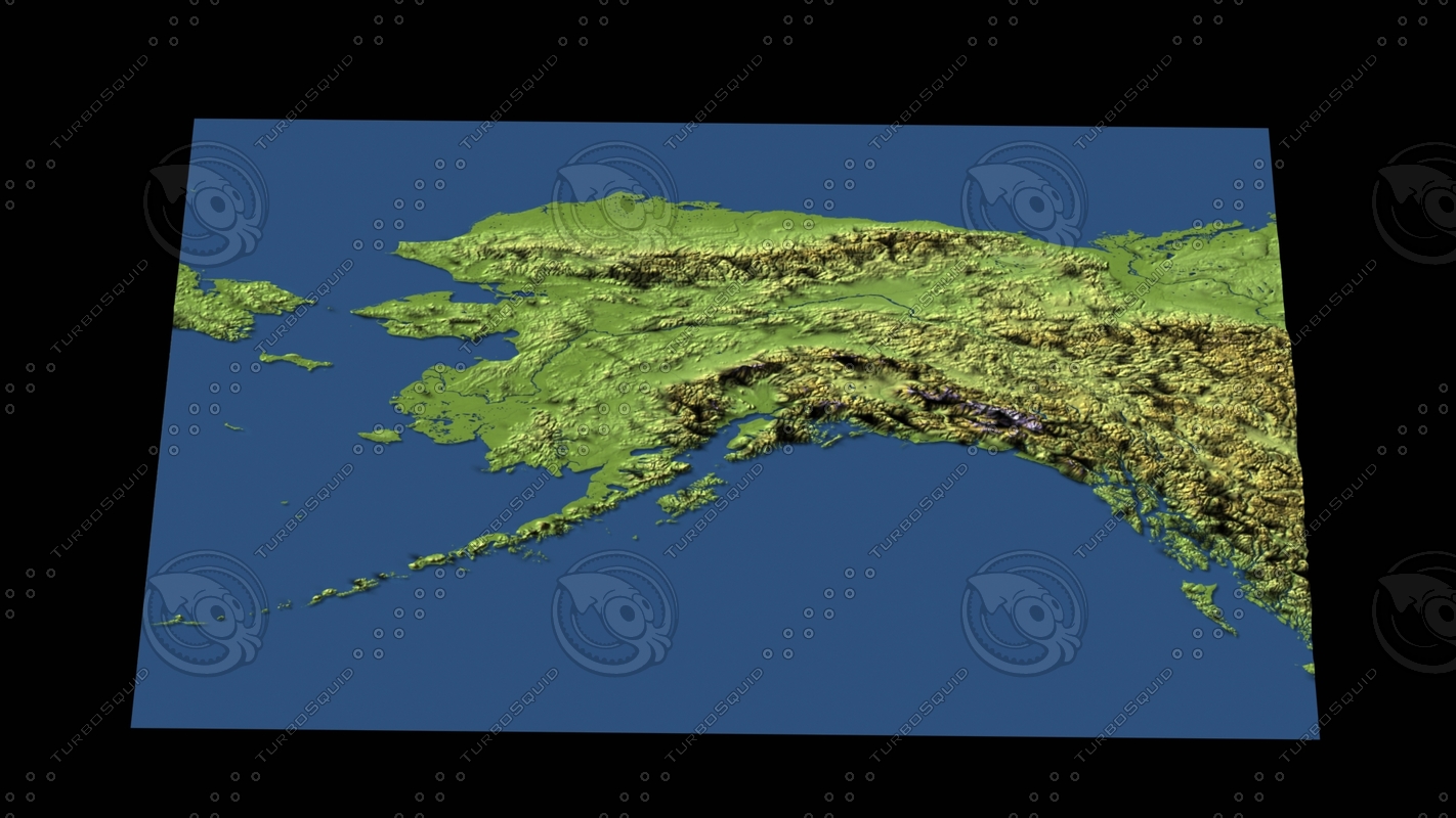 3d model of alaska