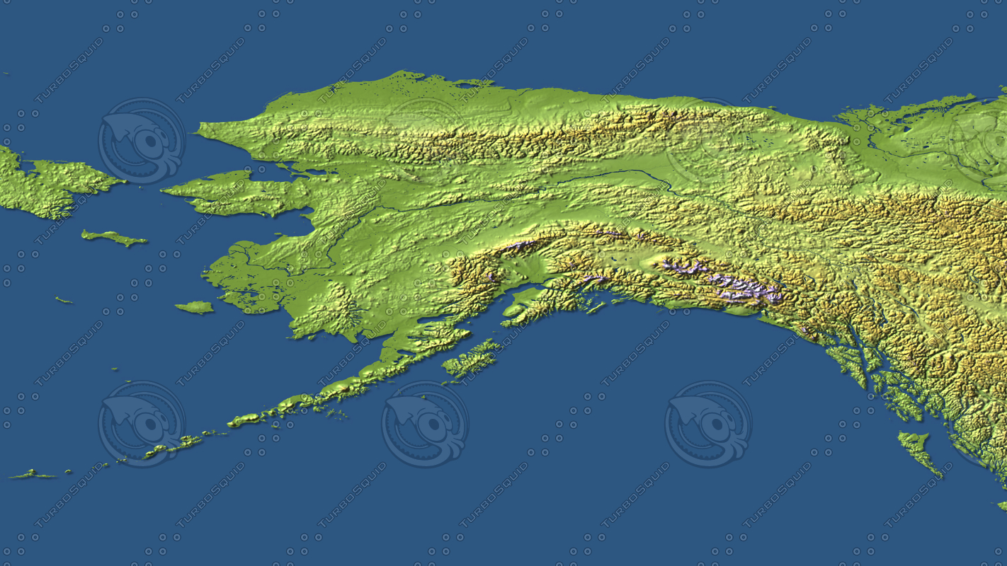 3d model of alaska