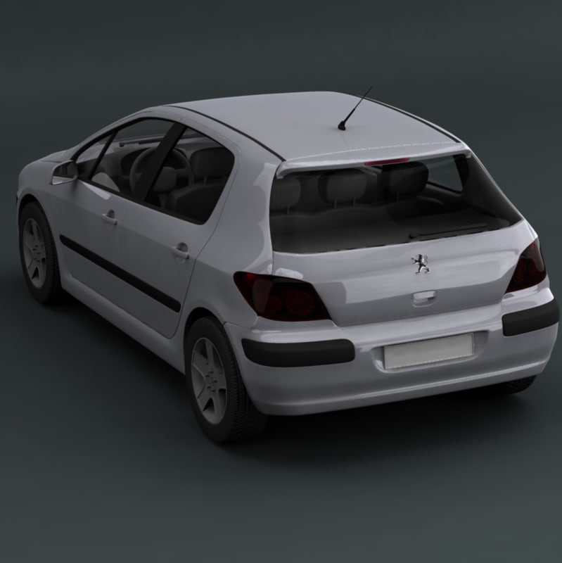peugeot 307 3d model
