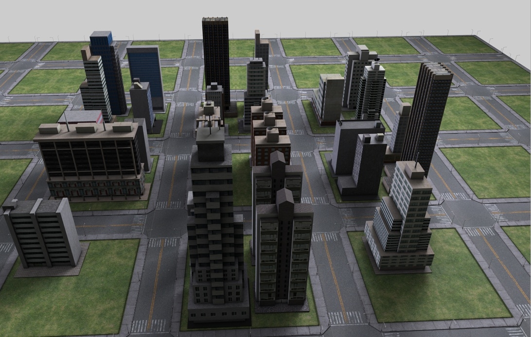 city buildings 3d model