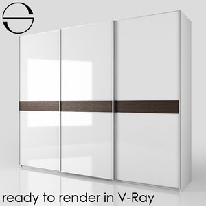 wardrobe sliding doors 3d model
