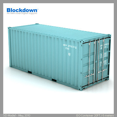 standard iso container 20ft max