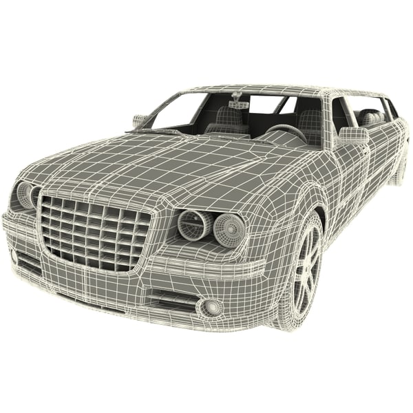 chrysler 300c limo 3d model