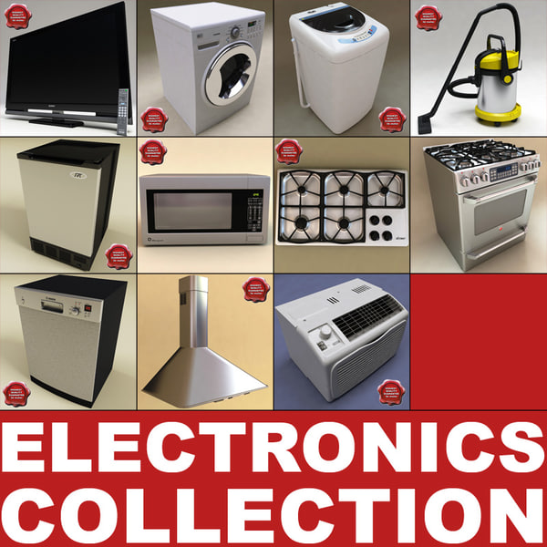 3d retro electronics 8 model