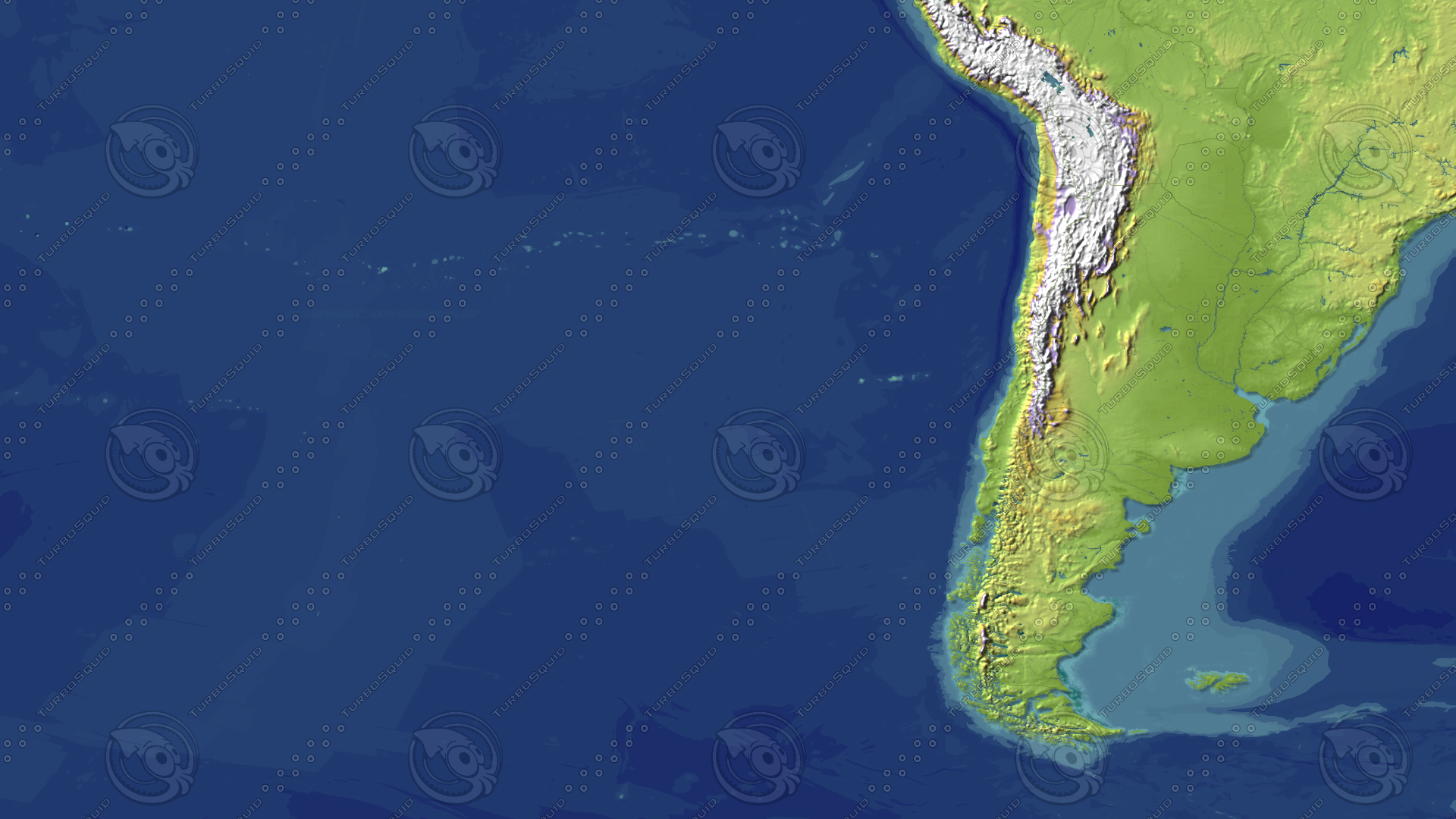 3d chile maps
