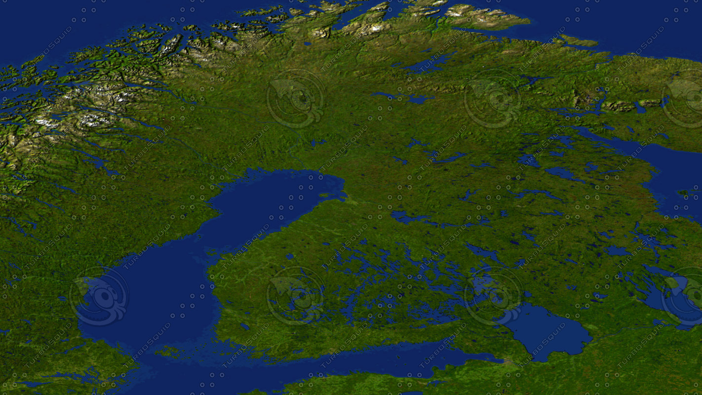 finland maps 3d model