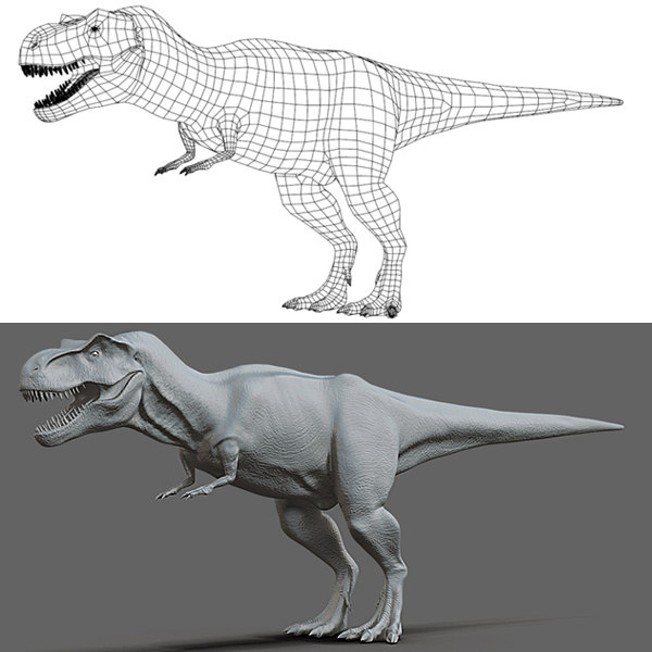 obj t-rex details