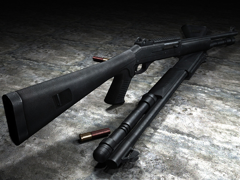 benelli xm1014 3d model