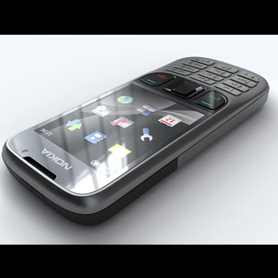 nokia 6303 classic 3d model