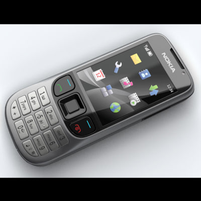 nokia 6303 classic 3d model