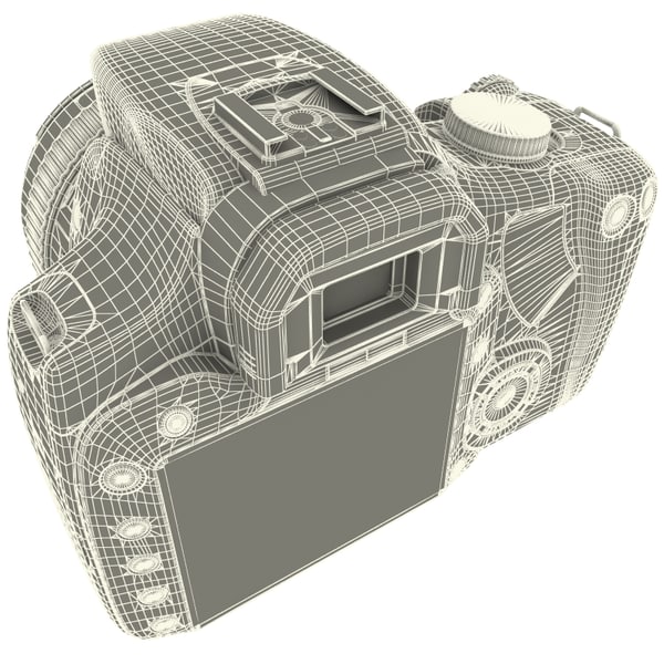 photo cameras v1 3d model