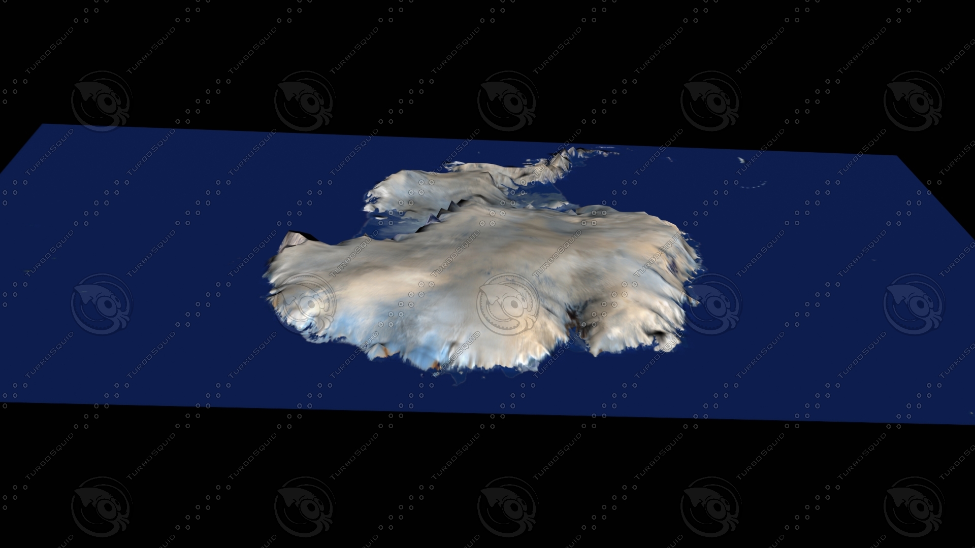 antarctica maps 3d model