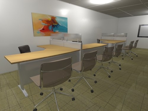 modelo 3d Una sala de oficina - TurboSquid 517741