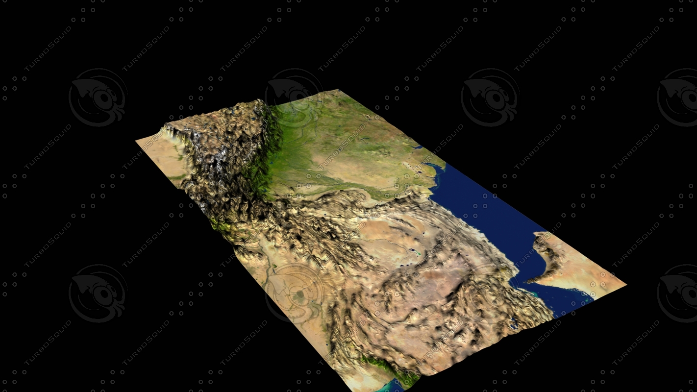 3d pakistan maps model