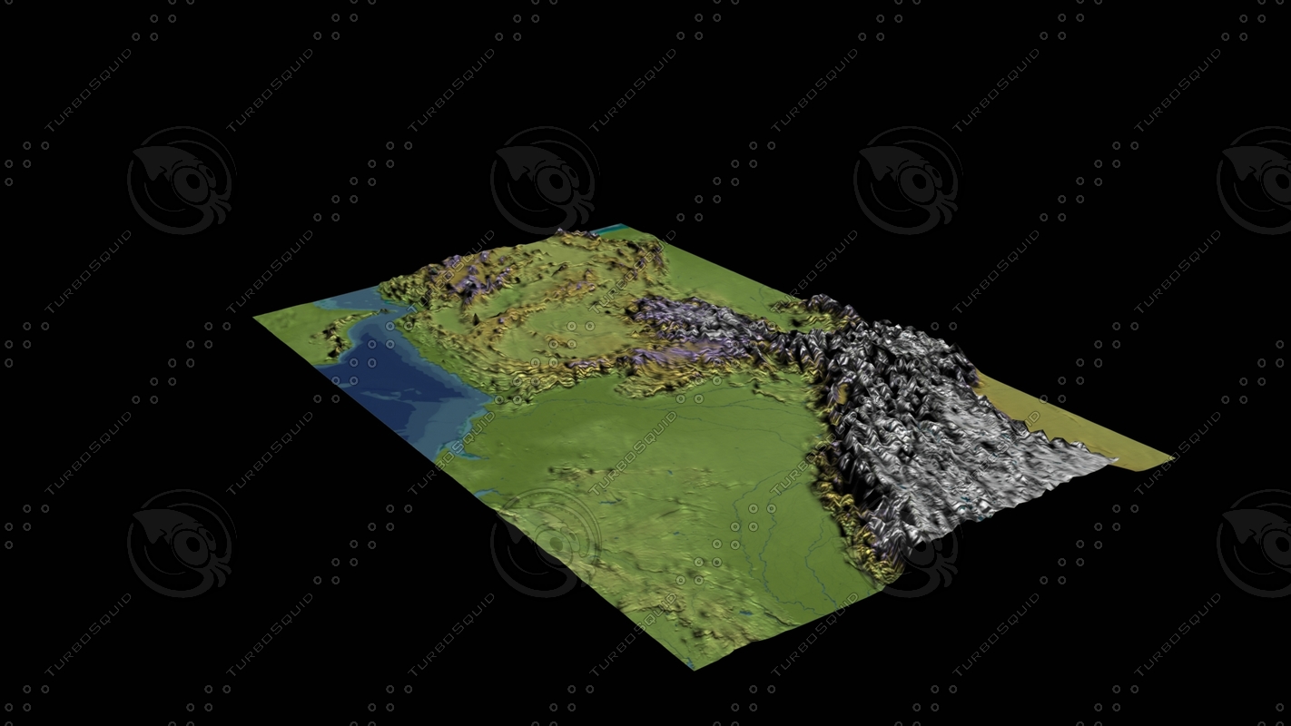 3d pakistan maps model