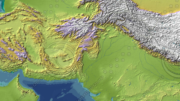3d pakistan maps model