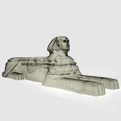 3d great sphinx model