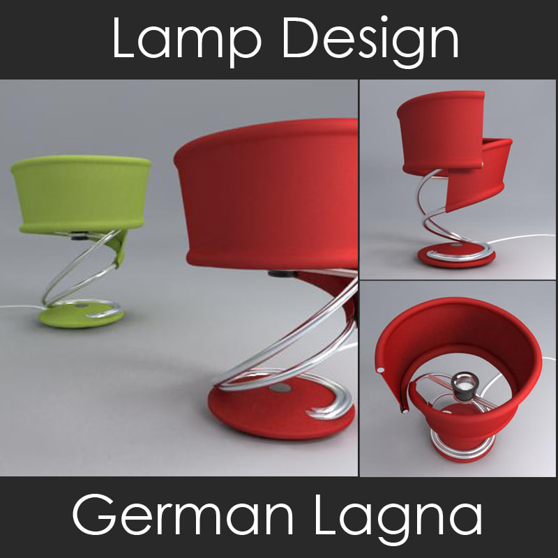 3d model of decorative lamp design