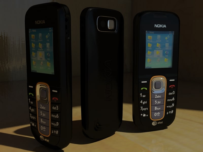 nokia 2600 classic cell phone 3d max