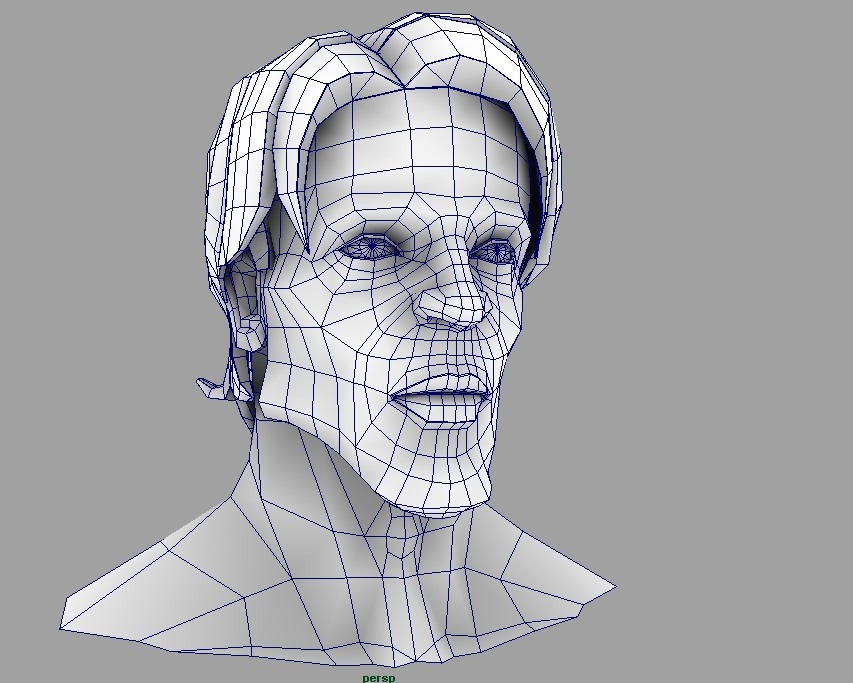 3d stylized face