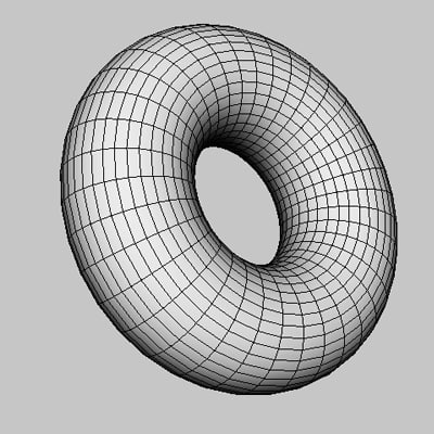 donut 3d obj