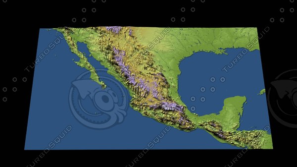 mexico maps 3d max
