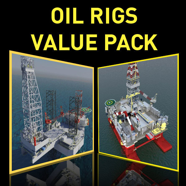3d jack-up oil rig