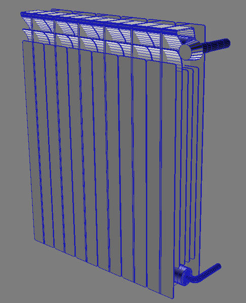 3d model heating radiator