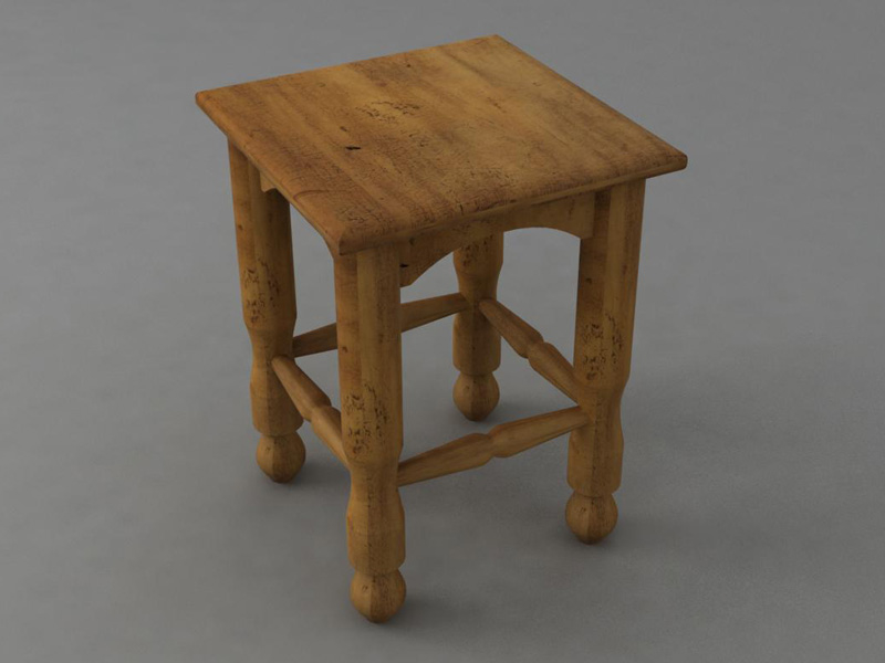 3ds max chair stool