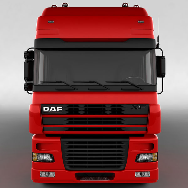 daf xf truck 3d model